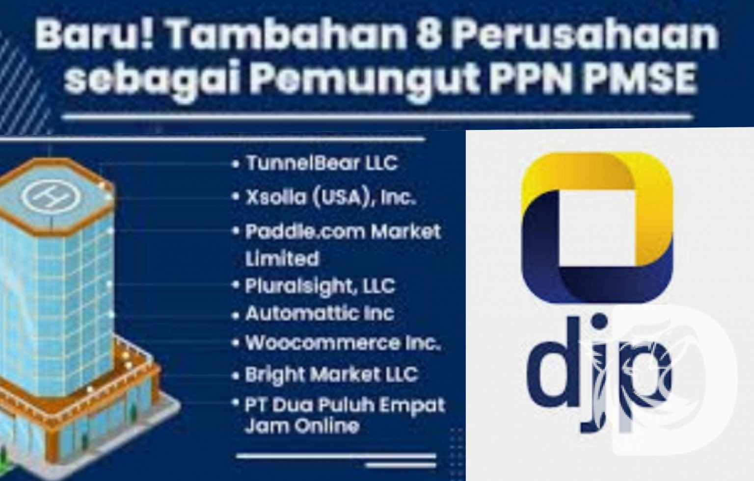 PPN PMSE Terbaru, Ini 8 Perusahaan Ditunjuk DJP | Detik News Indonesia
